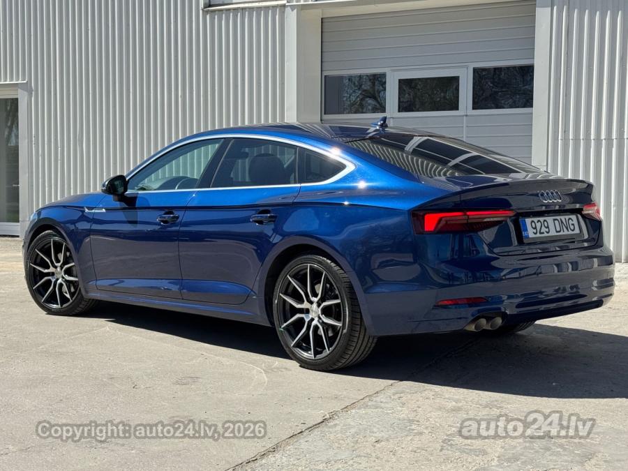 Zils Audi A5 2018 Tallina, ar dzinēja tilpumu 2.00 L un nobraukumu 212 tūkst. km par 22450 €, foto 3 vietnē AUTOMOTO.COM.LV