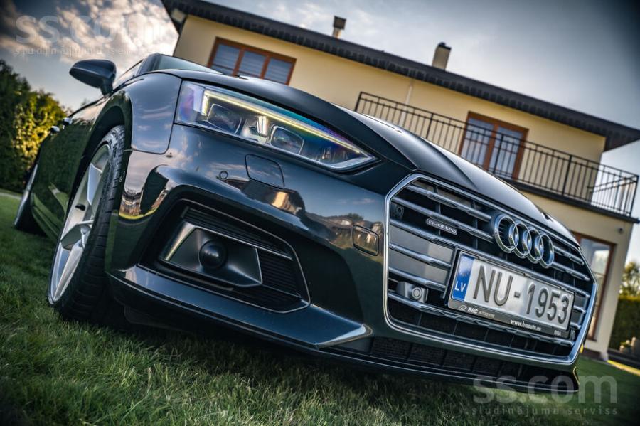 Blue Audi A5 2018 in Riga, with an engine capacity of 2.00 L and mileage of 205 thousand km for 22500 €, photo 4 on AUTOMOTO.COM.LV