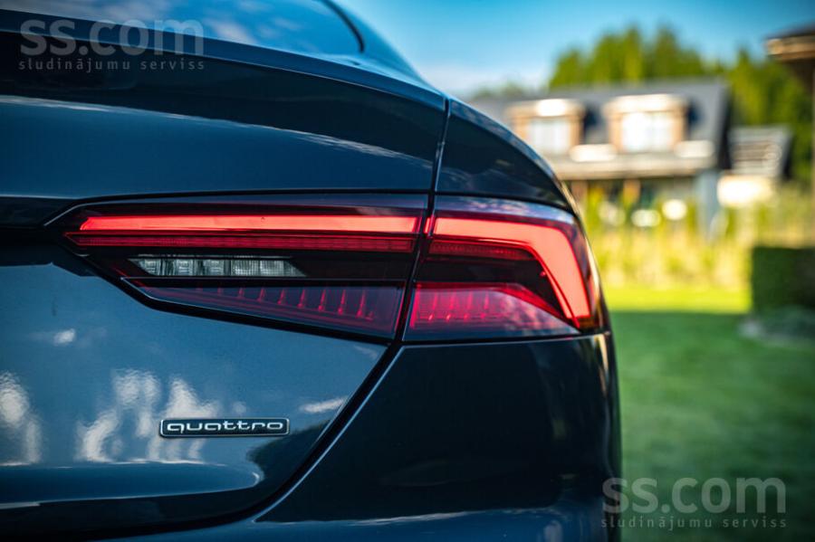 Blue Audi A5 2018 in Riga, with an engine capacity of 2.00 L and mileage of 205 thousand km for 22500 €, photo 7 on AUTOMOTO.COM.LV