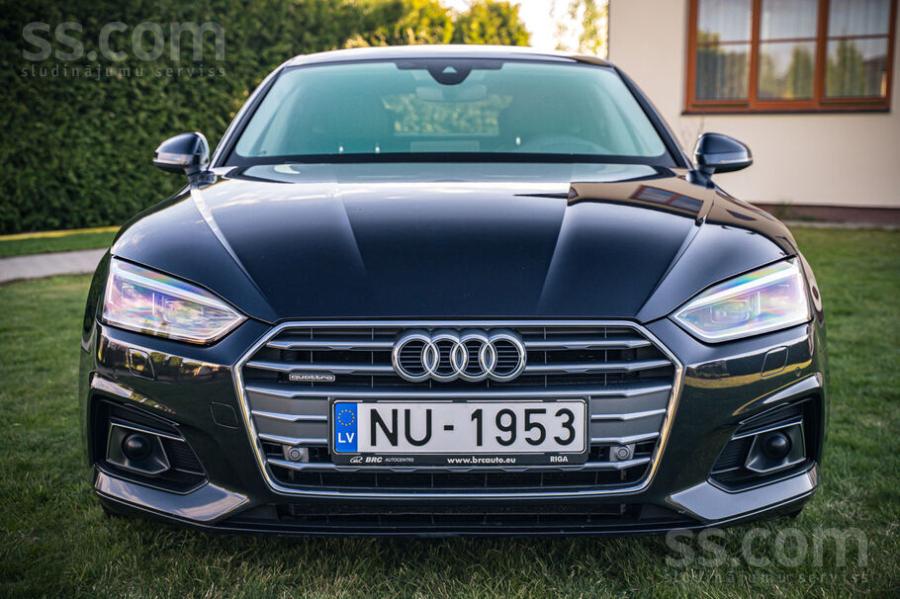 Blue Audi A5 2018 in Riga, with an engine capacity of 2.00 L and mileage of 205 thousand km for 22500 €, photo 26 on AUTOMOTO.COM.LV