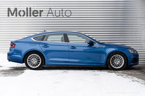Blue Audi A5 2019 in Riga, with an engine capacity of 2.00 L and mileage of 75 thousand km for 21500 €, photo 5 on AUTOMOTO.COM.LV