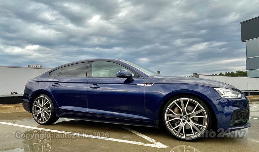 Blue Audi A5 2019 in Tallinn, with an engine capacity of 2.00 L and mileage of 184 thousand km for 23900 €, photo 3 on AUTOMOTO.COM.LV