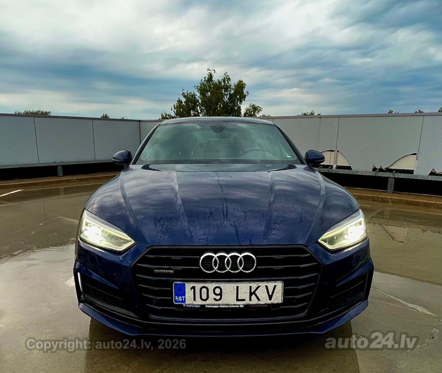 Blue Audi A5 2019 in Tallinn, with an engine capacity of 2.00 L and mileage of 184 thousand km for 23900 €, photo 4 on AUTOMOTO.COM.LV