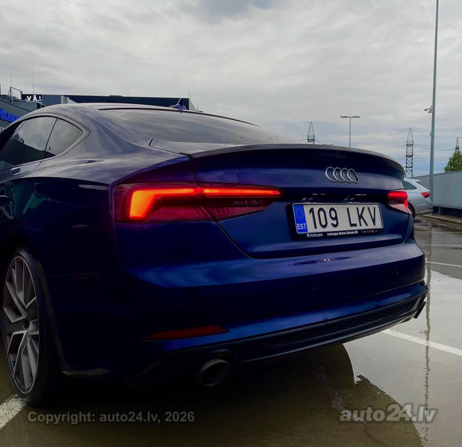 Blue Audi A5 2019 in Tallinn, with an engine capacity of 2.00 L and mileage of 184 thousand km for 23900 €, photo 7 on AUTOMOTO.COM.LV