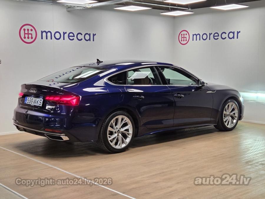 Blue Audi A5 2021 in Tallinn, with an engine capacity of 2.00 L and mileage of 79 thousand km for 28900 €, photo 5 on AUTOMOTO.COM.LV