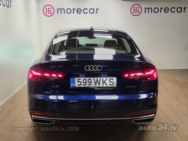 Zils Audi A5 2021 Tallina, ar dzinēja tilpumu 2.00 L un nobraukumu 79 tūkst. km par 28900 €, foto 5 vietnē AUTOMOTO.COM.LV