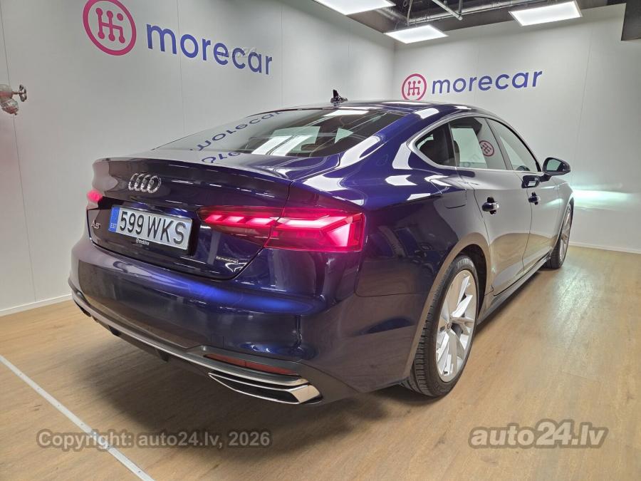 Blue Audi A5 2021 in Tallinn, with an engine capacity of 2.00 L and mileage of 79 thousand km for 28900 €, photo 7 on AUTOMOTO.COM.LV