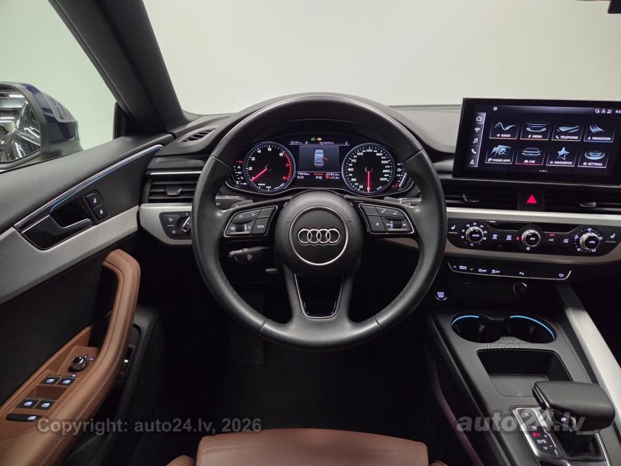 Blue Audi A5 2021 in Tallinn, with an engine capacity of 2.00 L and mileage of 79 thousand km for 28900 €, photo 15 on AUTOMOTO.COM.LV