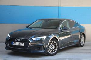 Blue Audi A5 2024 in Marupe, with an engine capacity of 2.00 L and mileage of 28 thousand km for 37650 €, photo 3 on AUTOMOTO.COM.LV