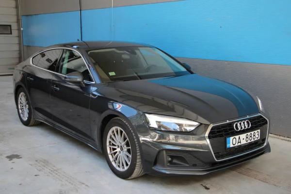 Blue Audi A5 2024 in Marupe, with an engine capacity of 2.00 L and mileage of 28 thousand km for 37650 €, photo 6 on AUTOMOTO.COM.LV
