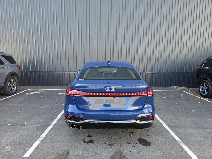 Blue Audi A5 2025 in Kaunas, with an engine capacity of 1.97 L and mileage of 12 thousand km for 24900 €, photo 9 on AUTOMOTO.COM.LV