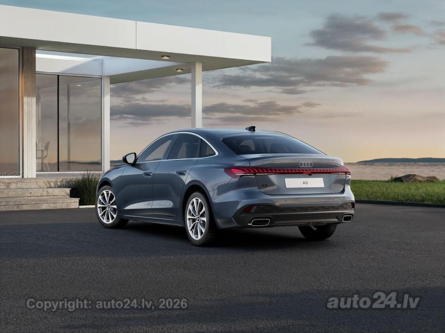 Blue Audi A5 2026 in Tallinn, with an engine capacity of 2.00 L and mileage of 0 thousand km for 41900 €, photo 3 on AUTOMOTO.COM.LV