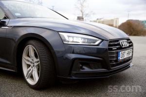 Blue Audi A5 2018 in Riga, with an engine capacity of 3.00 L and mileage of 147 thousand km for 25999 €, photo 9 on AUTOMOTO.COM.LV