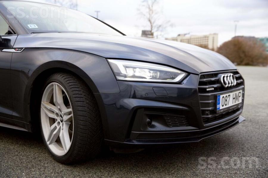 Blue Audi A5 2018 in Riga, with an engine capacity of 3.00 L and mileage of 147 thousand km for 25999 €, photo 9 on AUTOMOTO.COM.LV