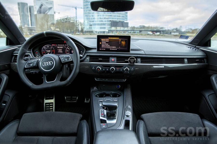 Blue Audi A5 2018 in Riga, with an engine capacity of 3.00 L and mileage of 147 thousand km for 25999 €, photo 15 on AUTOMOTO.COM.LV