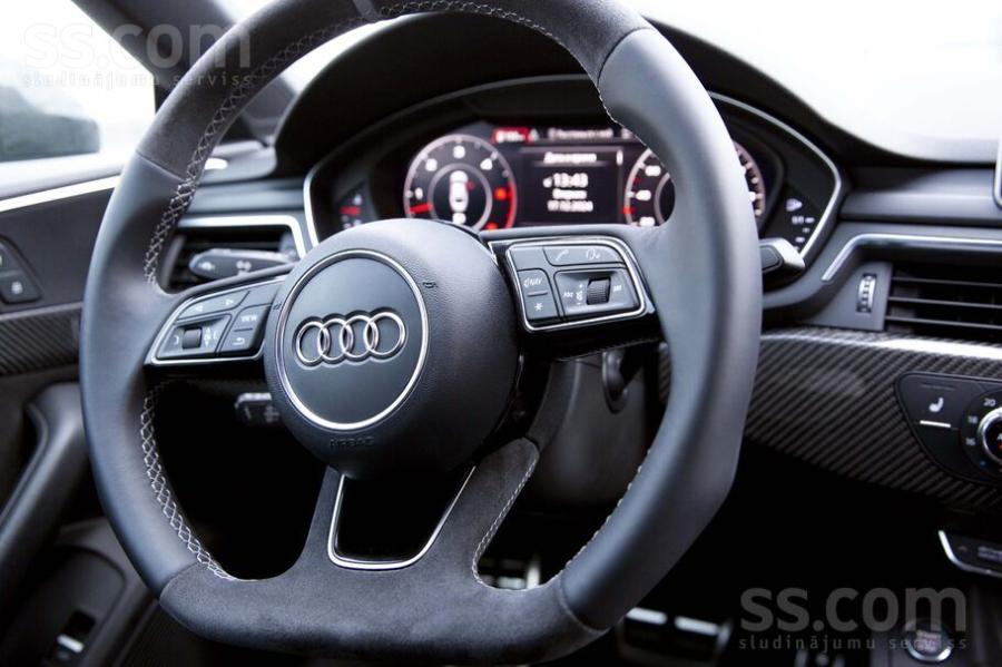 Blue Audi A5 2018 in Riga, with an engine capacity of 3.00 L and mileage of 147 thousand km for 25999 €, photo 17 on AUTOMOTO.COM.LV