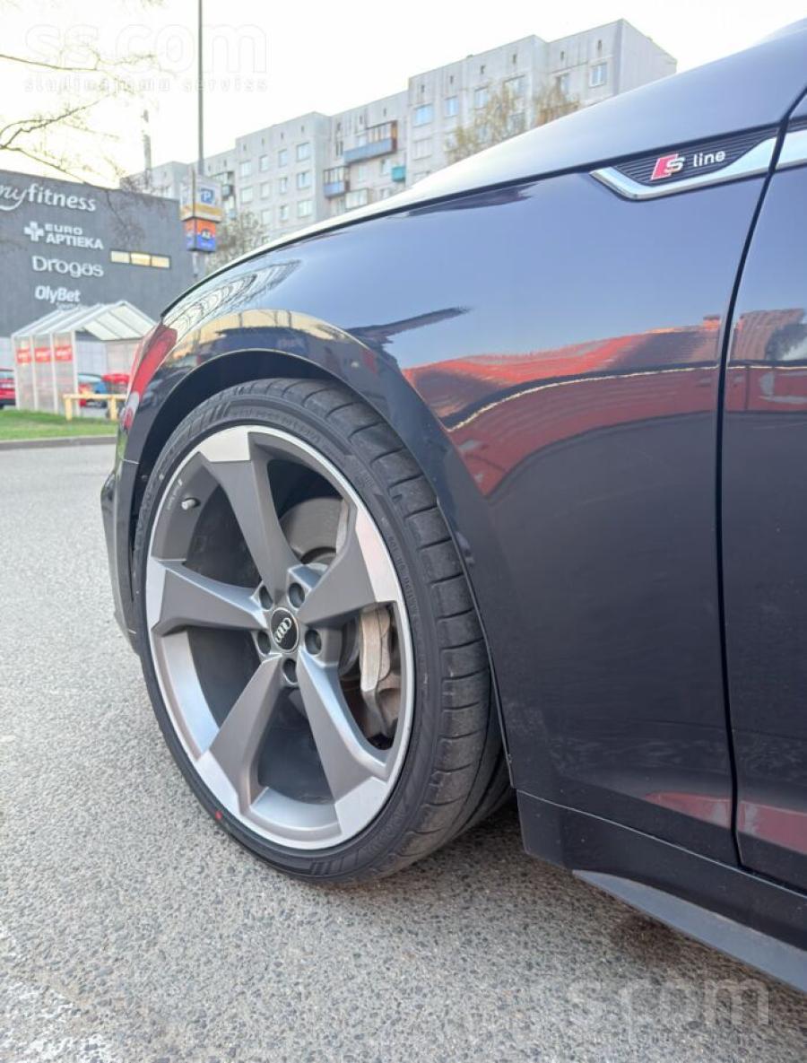 Blue Audi A5 2018 in Riga, with an engine capacity of 3.00 L and mileage of 147 thousand km for 25999 €, photo 18 on AUTOMOTO.COM.LV