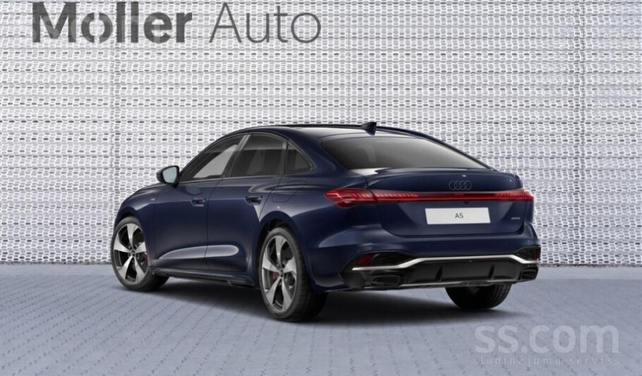 Blue Audi A5 2025 in Riga, with an engine capacity of 2.00 L and mileage of 11 thousand km for 55900 €, photo 4 on AUTOMOTO.COM.LV