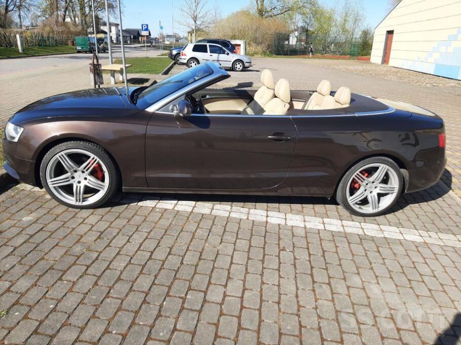 Brown Audi A5 2012 in Ventspils, with an engine capacity of 2.00 L and mileage of 222 thousand km for 10700 €, photo 1 on AUTOMOTO.COM.LV
