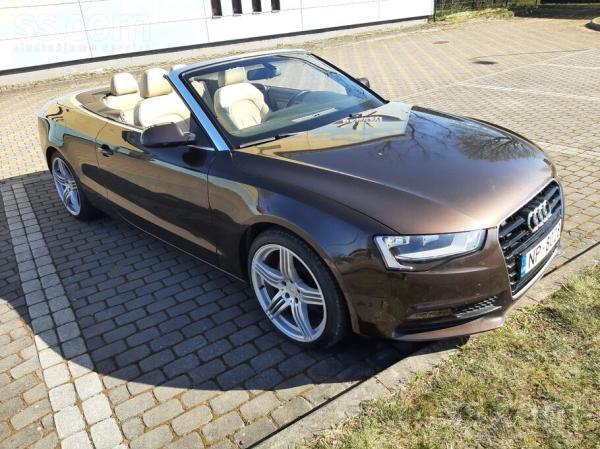 Brown Audi A5 2012 in Ventspils, with an engine capacity of 2.00 L and mileage of 222 thousand km for 10700 €, photo 2 on AUTOMOTO.COM.LV