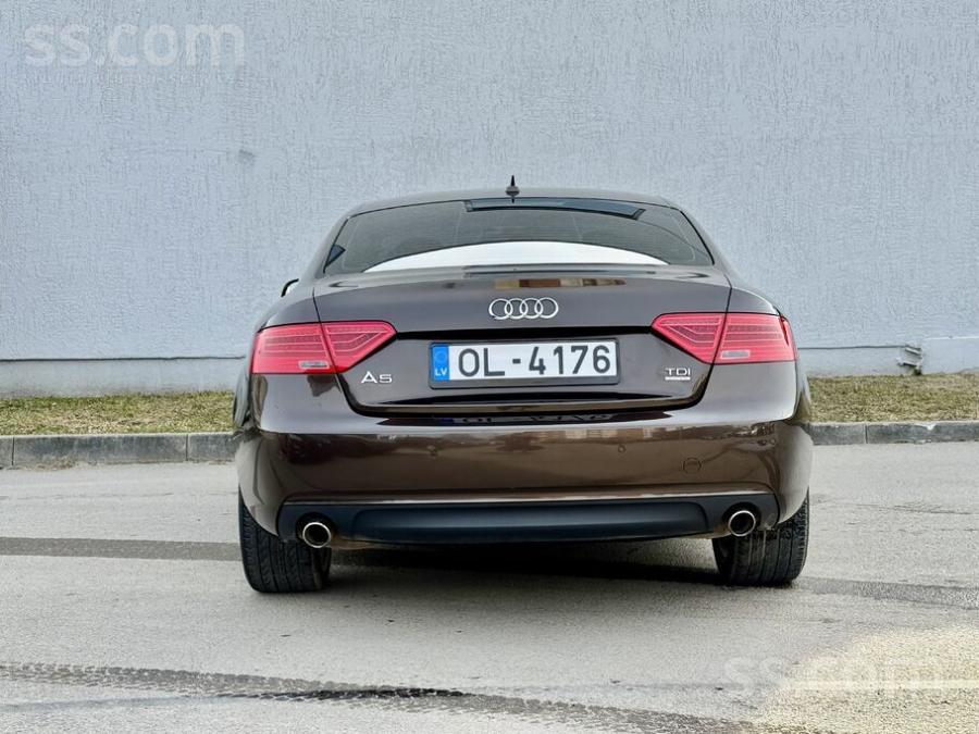 Brown Audi A5 2012 in Jelgava, with an engine capacity of 3.00 L and mileage of 0 thousand km for 9750 €, photo 7 on AUTOMOTO.COM.LV
