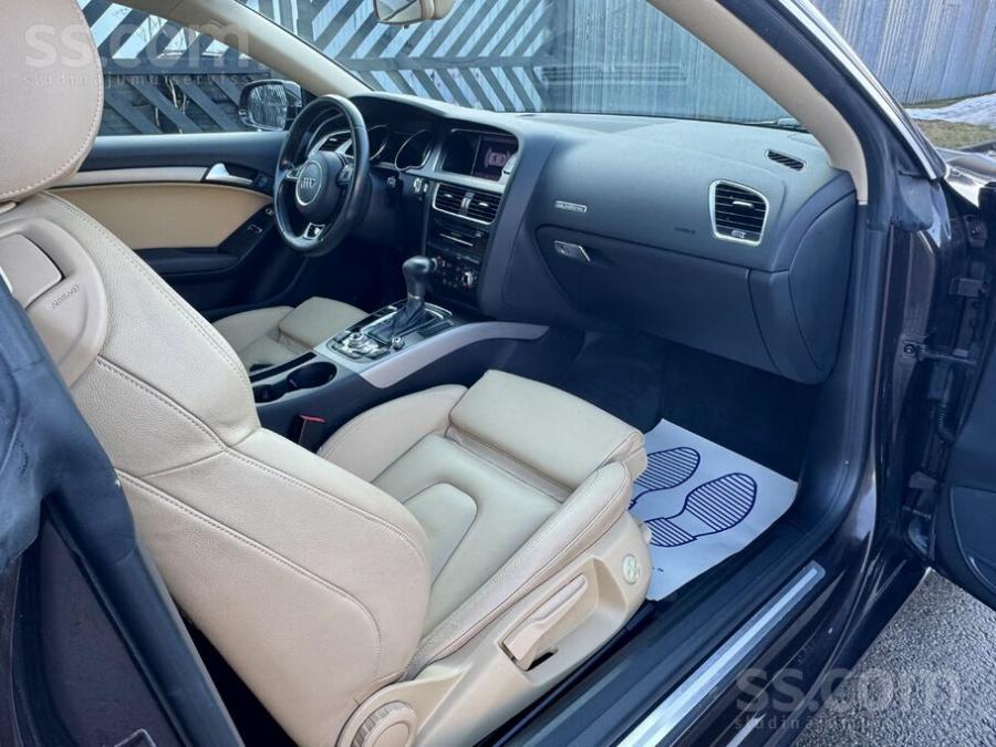 Brown Audi A5 2012 in Jelgava, with an engine capacity of 3.00 L and mileage of 0 thousand km for 9750 €, photo 13 on AUTOMOTO.COM.LV