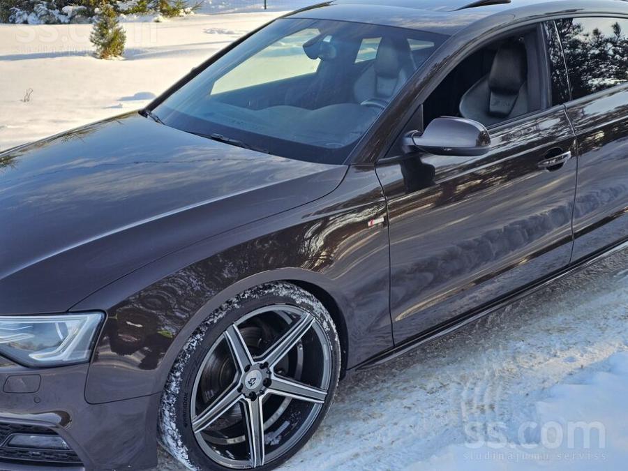 Brown Audi A5 2012 in Riga, with an engine capacity of 3.00 L and mileage of 276 thousand km for 12999 €, photo 1 on AUTOMOTO.COM.LV