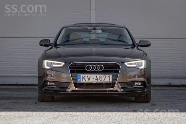 Brown Audi A5 2013 in Riga, with an engine capacity of 2.00 L and mileage of 0 thousand km for 9952 €, photo 2 on AUTOMOTO.COM.LV