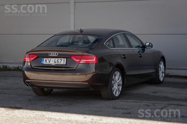 Brown Audi A5 2013 in Riga, with an engine capacity of 2.00 L and mileage of 0 thousand km for 9952 €, photo 4 on AUTOMOTO.COM.LV