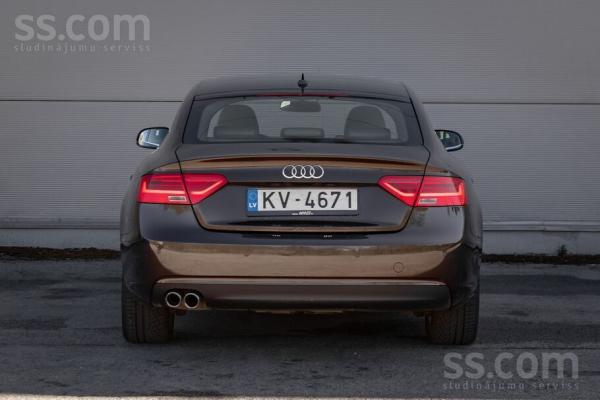 Brown Audi A5 2013 in Riga, with an engine capacity of 2.00 L and mileage of 0 thousand km for 9952 €, photo 5 on AUTOMOTO.COM.LV