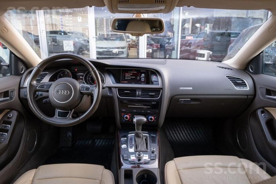 Brown Audi A5 2014 in Riga, with an engine capacity of 3.00 L and mileage of 234 thousand km for 13300 €, photo 8 on AUTOMOTO.COM.LV