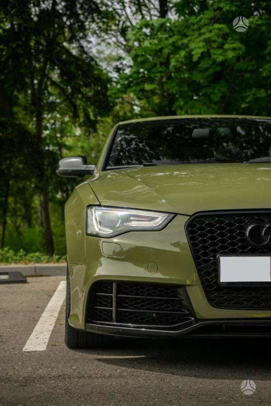 Green Audi A5 2013 in Kaunas, with an engine capacity of 2.97 L and mileage of 267 thousand km for 9500 €, photo 2 on AUTOMOTO.COM.LV