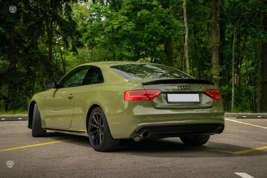 Green Audi A5 2013 in Kaunas, with an engine capacity of 2.97 L and mileage of 267 thousand km for 9500 €, photo 5 on AUTOMOTO.COM.LV