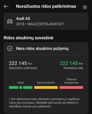 Green Audi A5 2017 in Jonava, with an engine capacity of 2.00 L and mileage of 222 thousand km for 15000 €, photo 41 on AUTOMOTO.COM.LV
