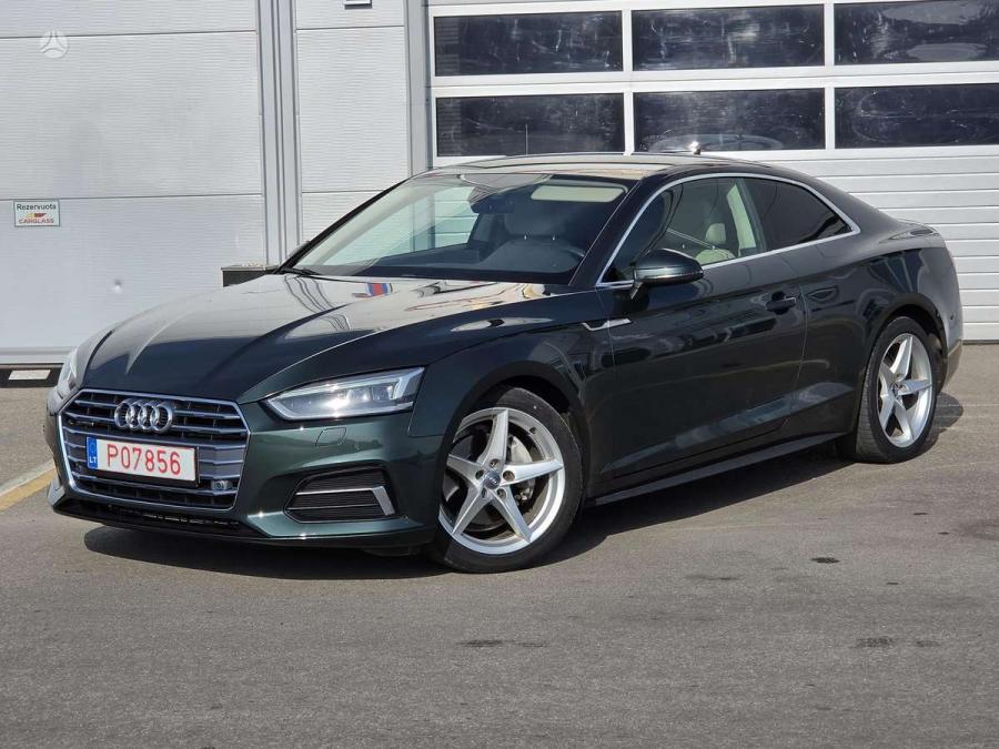 Green Audi A5 2017 in Jonava, with an engine capacity of 2.00 L and mileage of 222 thousand km for 14950 €, photo 11 on AUTOMOTO.COM.LV