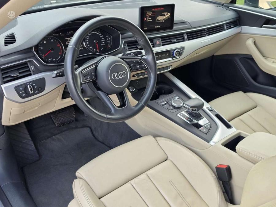 Green Audi A5 2017 in Jonava, with an engine capacity of 2.00 L and mileage of 222 thousand km for 14950 €, photo 21 on AUTOMOTO.COM.LV