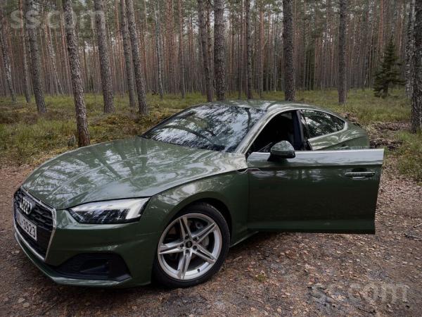 Zaļš Audi A5 2023 Rīga, ar dzinēja tilpumu 2.00 L un nobraukumu 73 tūkst. km par 31900 €, foto 4 vietnē AUTOMOTO.COM.LV