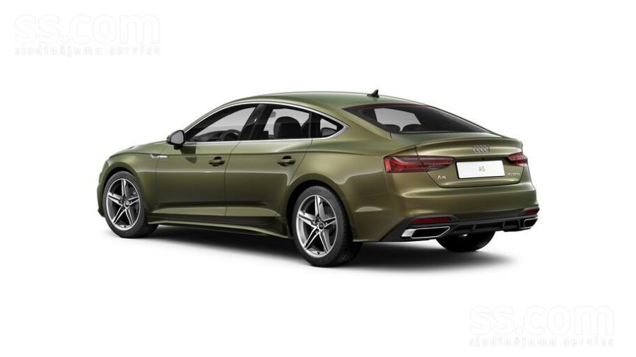 Green Audi A5 2023 in Riga, with an engine capacity of 2.00 L and mileage of 73 thousand km for 31900 €, photo 10 on AUTOMOTO.COM.LV