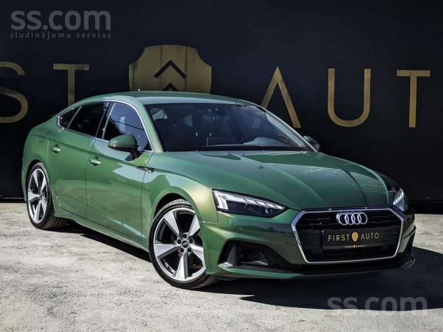 Green Audi A5 2024 in Tukums, with an engine capacity of 2.00 L and mileage of 74 thousand km for 32500 €, photo 26 on AUTOMOTO.COM.LV