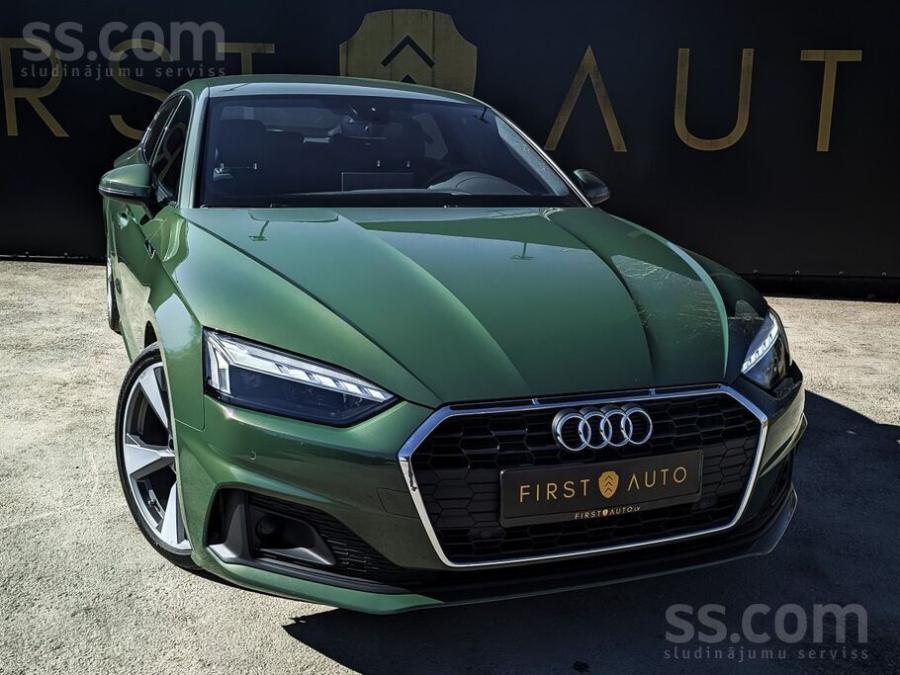 Green Audi A5 2024 in Tukums, with an engine capacity of 2.00 L and mileage of 74 thousand km for 32500 €, photo 27 on AUTOMOTO.COM.LV