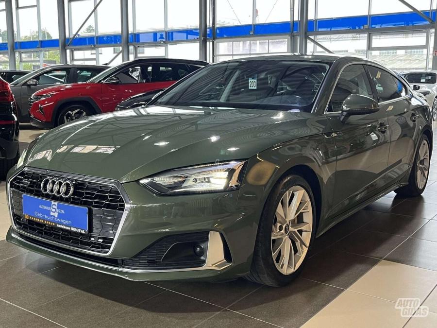 Green Audi A5 2022 in Kaunas, with an engine capacity of 2.00 L and mileage of 78 thousand km for 30063 €, photo 3 on AUTOMOTO.COM.LV