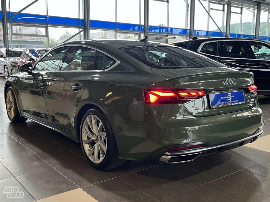 Green Audi A5 2022 in Kaunas, with an engine capacity of 2.00 L and mileage of 78 thousand km for 30063 €, photo 4 on AUTOMOTO.COM.LV