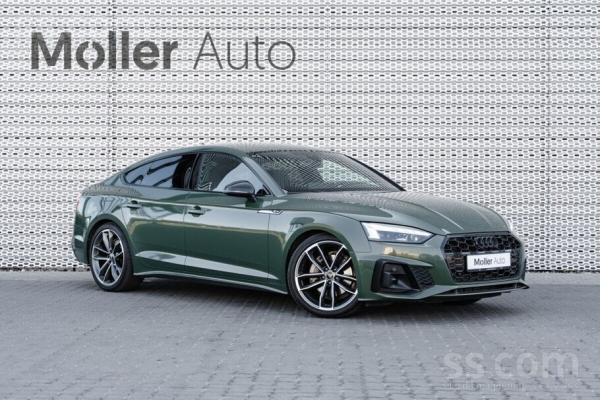 Green Audi A5 2023 in Riga, with an engine capacity of 2.00 L and mileage of 79 thousand km for 32750 €, photo 2 on AUTOMOTO.COM.LV