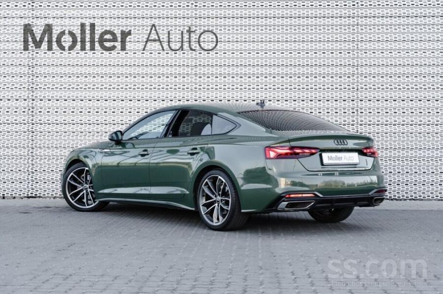 Zaļš Audi A5 2023 Rīga, ar dzinēja tilpumu 2.00 L un nobraukumu 79 tūkst. km par 32750 €, foto 4 vietnē AUTOMOTO.COM.LV