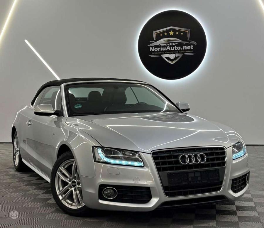 Grey Audi A5 2009 in Marijampole, with an engine capacity of 1.98 L and mileage of 177 thousand km for 6999 €, photo 1 on AUTOMOTO.COM.LV