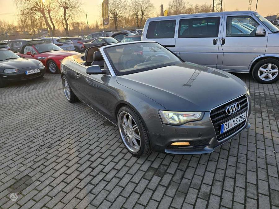 Pelēks Audi A5 2012 Marijampole, ar dzinēja tilpumu 2.97 L un nobraukumu 280 tūkst. km par 8800 €, foto 1 vietnē AUTOMOTO.COM.LV
