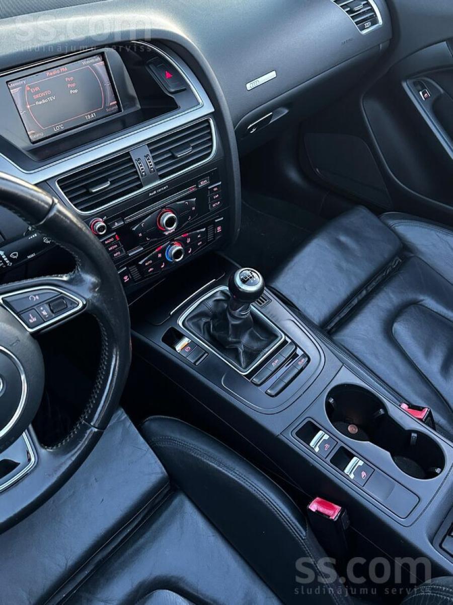 Grey Audi A5 2012 in Valmiera, with an engine capacity of 1.80 L and mileage of 209 thousand km for 10990 €, photo 18 on AUTOMOTO.COM.LV