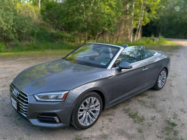 Pelēks Audi A5 2018 Viļņa, ar dzinēja tilpumu 1.98 L un nobraukumu 43 tūkst. km par 24000 €, foto 1 vietnē AUTOMOTO.COM.LV