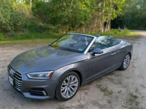 Grey Audi A5 2018 in Vilnius, with an engine capacity of 1.98 L and mileage of 43 thousand km for 24000 €, photo  on AUTOMOTO.COM.LV