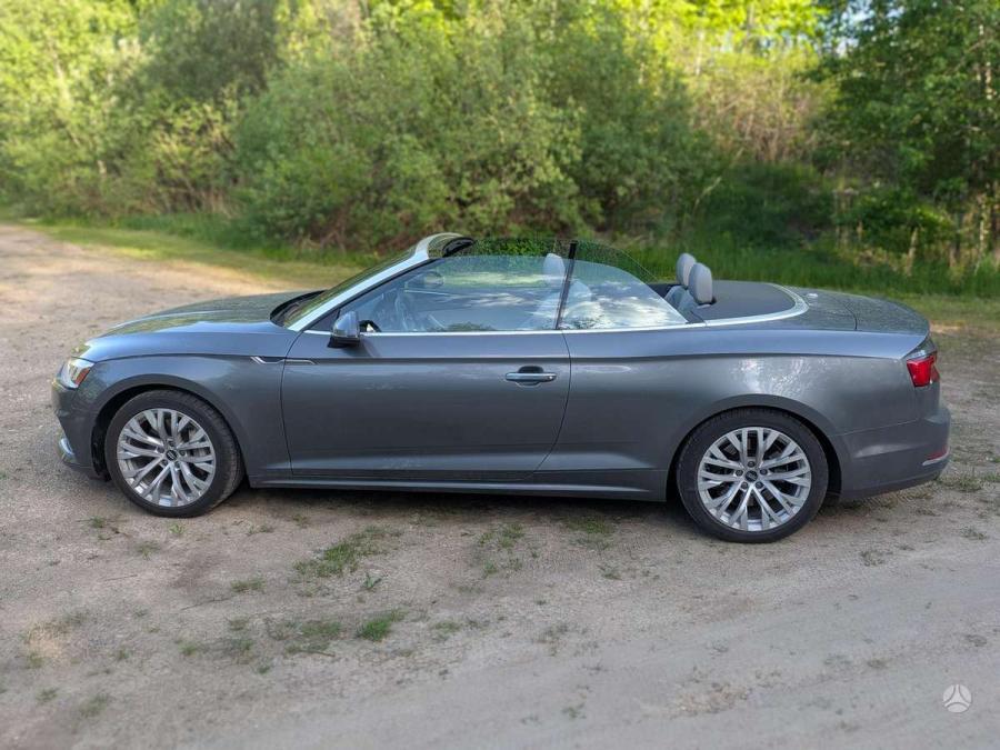 Grey Audi A5 2018 in Vilnius, with an engine capacity of 1.98 L and mileage of 43 thousand km for 24000 €, photo 8 on AUTOMOTO.COM.LV